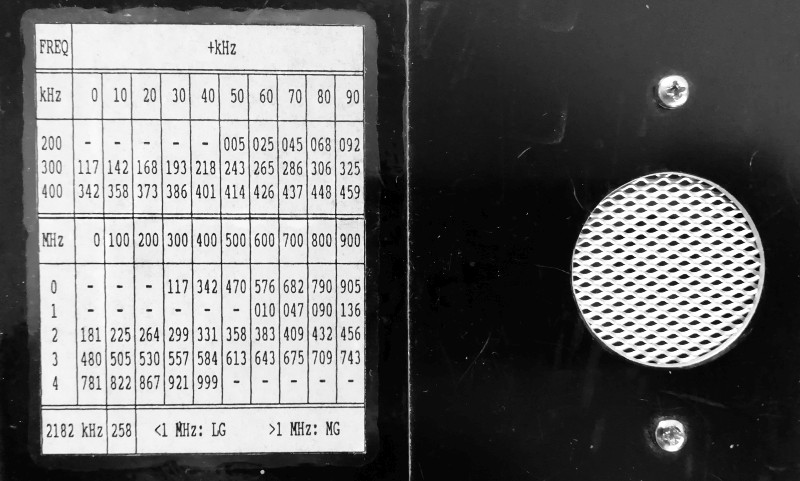 A SPARTAN MARINE RADIO RECEIVER